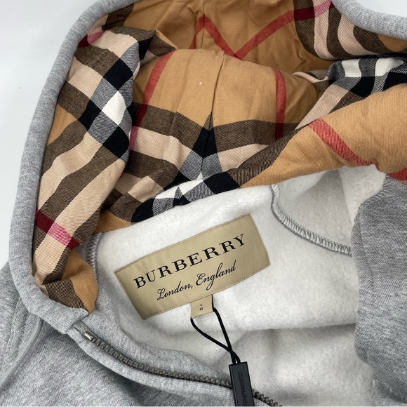 Burberry | Tops | New Burberry Zipped Hoodie | Poshmark